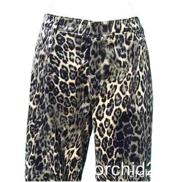 Cache | Pants & Jumpsuits | Cache Animal Velvet Corduroy Stretch Pant ...